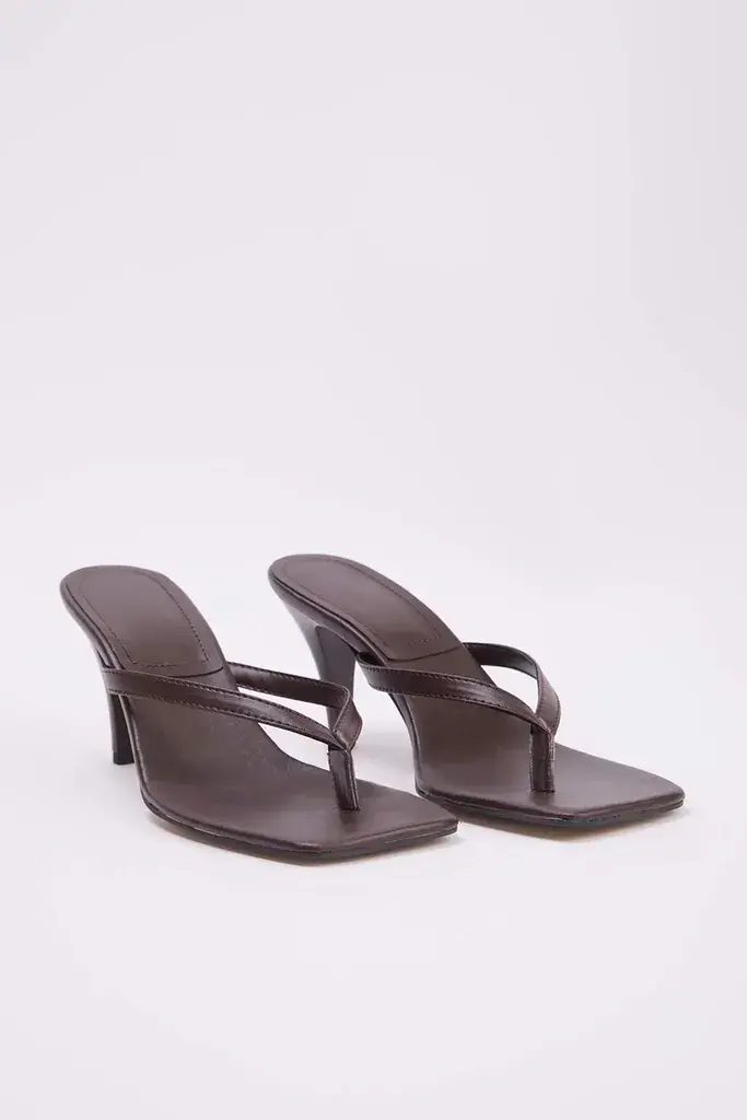 Trendyol Shoes Ženske papuče Takss25To00096, Smeđe