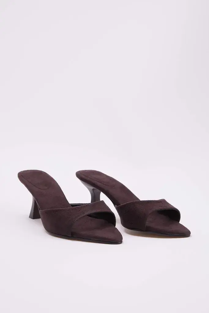 Trendyol Shoes Ženske papuče Takss25To00111, Čokoladne