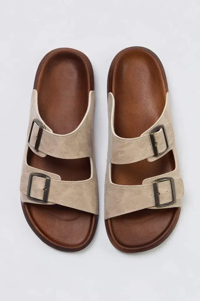 Trendyol Shoes Muške papuče, Bež