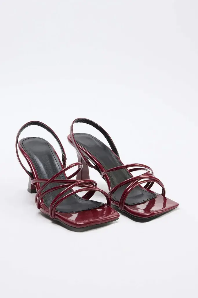 Trendyol Shoes Ženske sandale Takss25To00003, Bordo