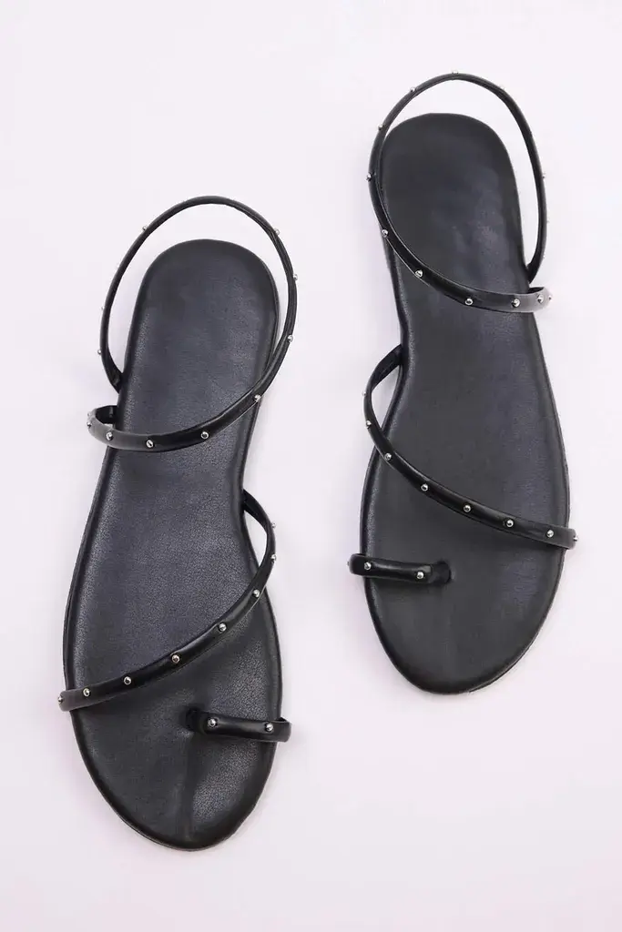 Trendyol Shoes Ženske papuče Takss26Sd00001, Crne