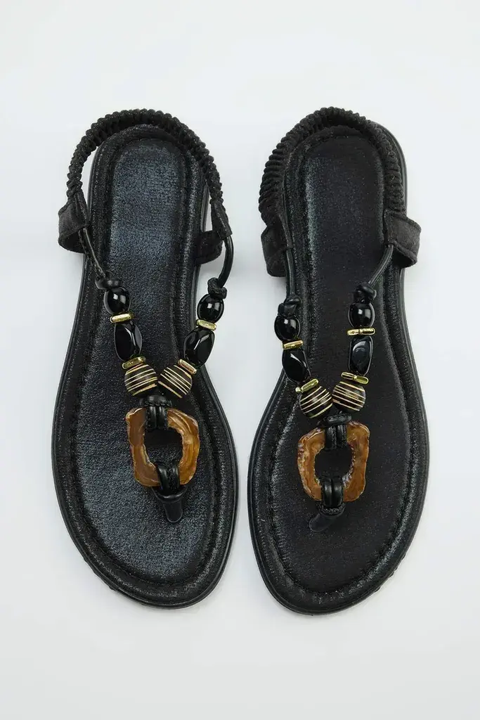 Trendyol Shoes Ženske sandale Takss26Sd00008, Crne