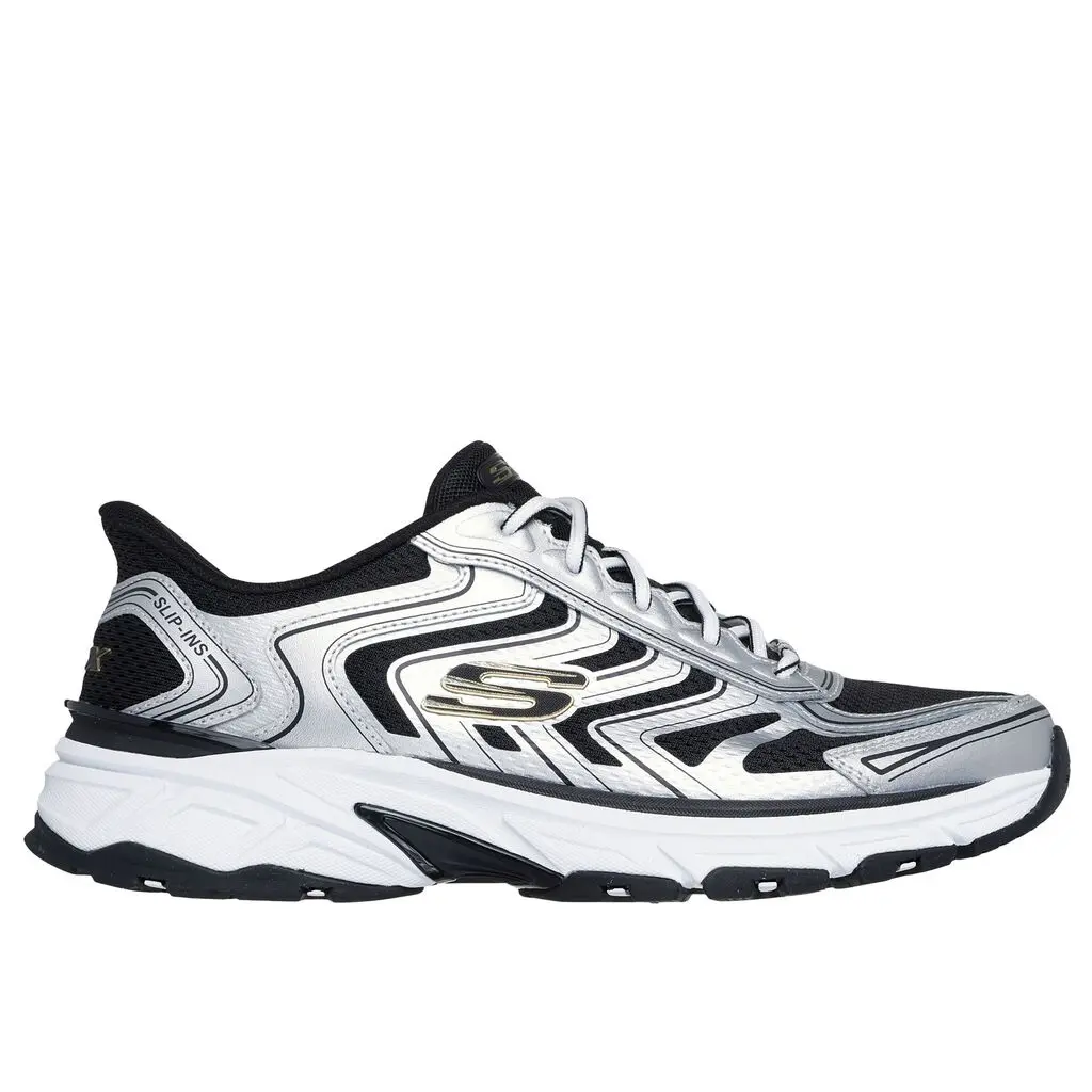 Skechers Muške patike Stamina sport, Srebrno-crne
