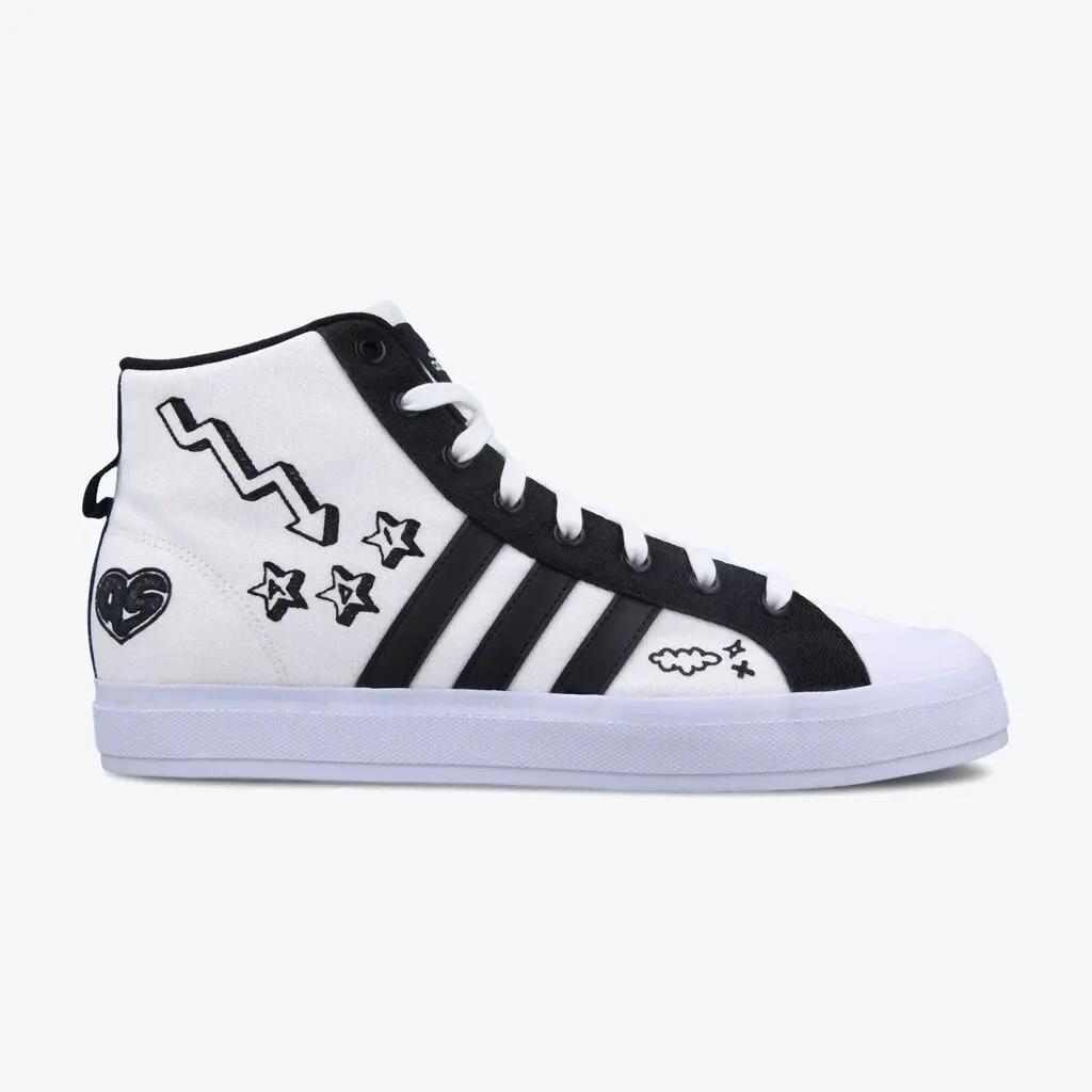 Adidas Muške patike Bravada 2.0 Mid, Belo-crne