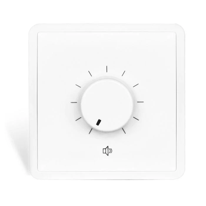 Audac VC3022/W - Zidni regulator jačine zvuka 100V 20W 80×80mm, beli
