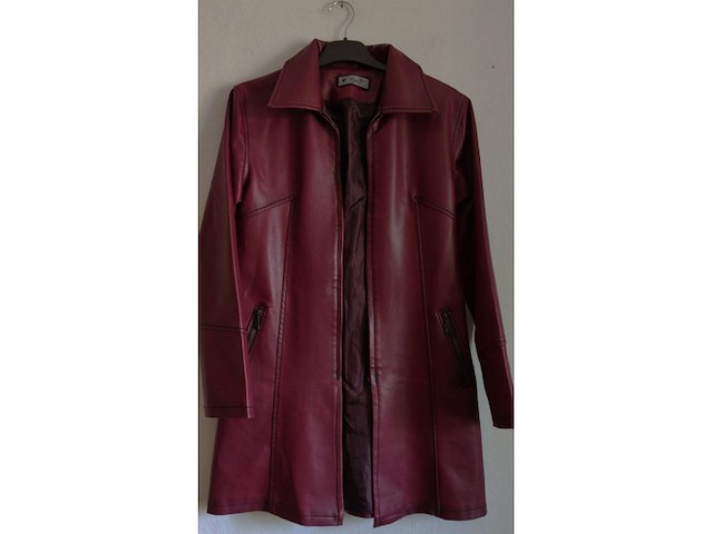 Bordo eko-koža mantil (M/L)