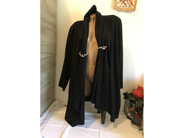 Mutlu crni kardigan mantil XXL