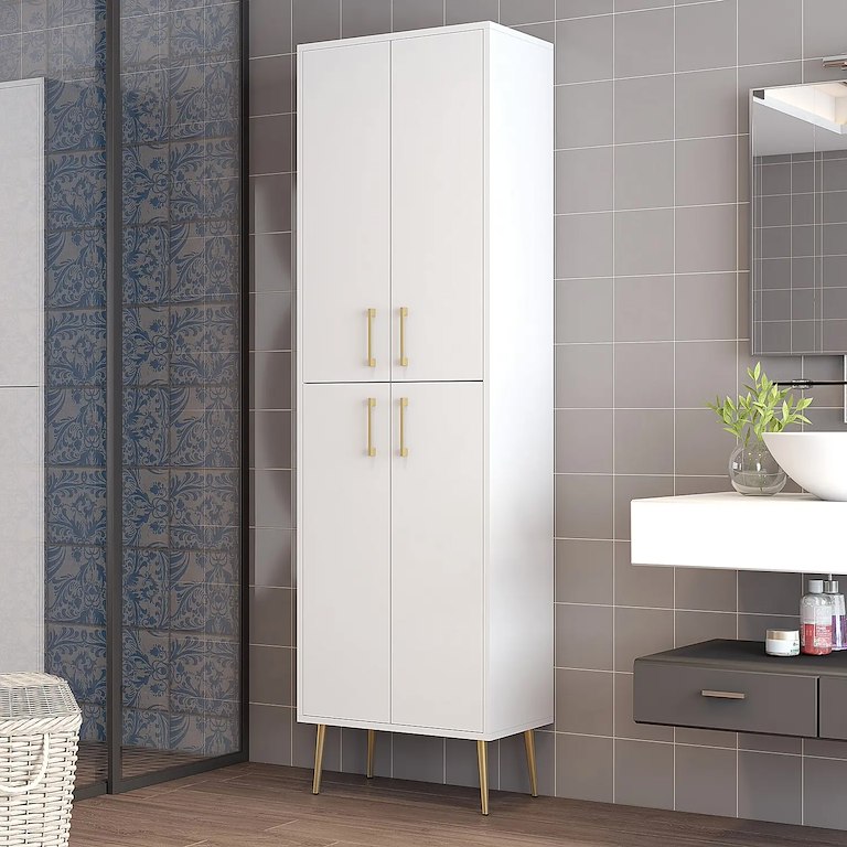 Hanah Home Komoda Berlin A 60x202x35cm Belo-Zlatna