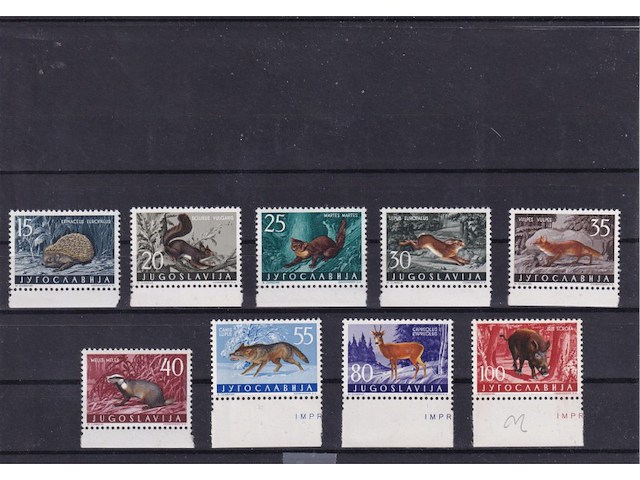 Jugoslavija 1960 Fauna