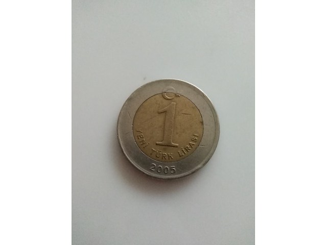 1 nova lira Turska 2005.