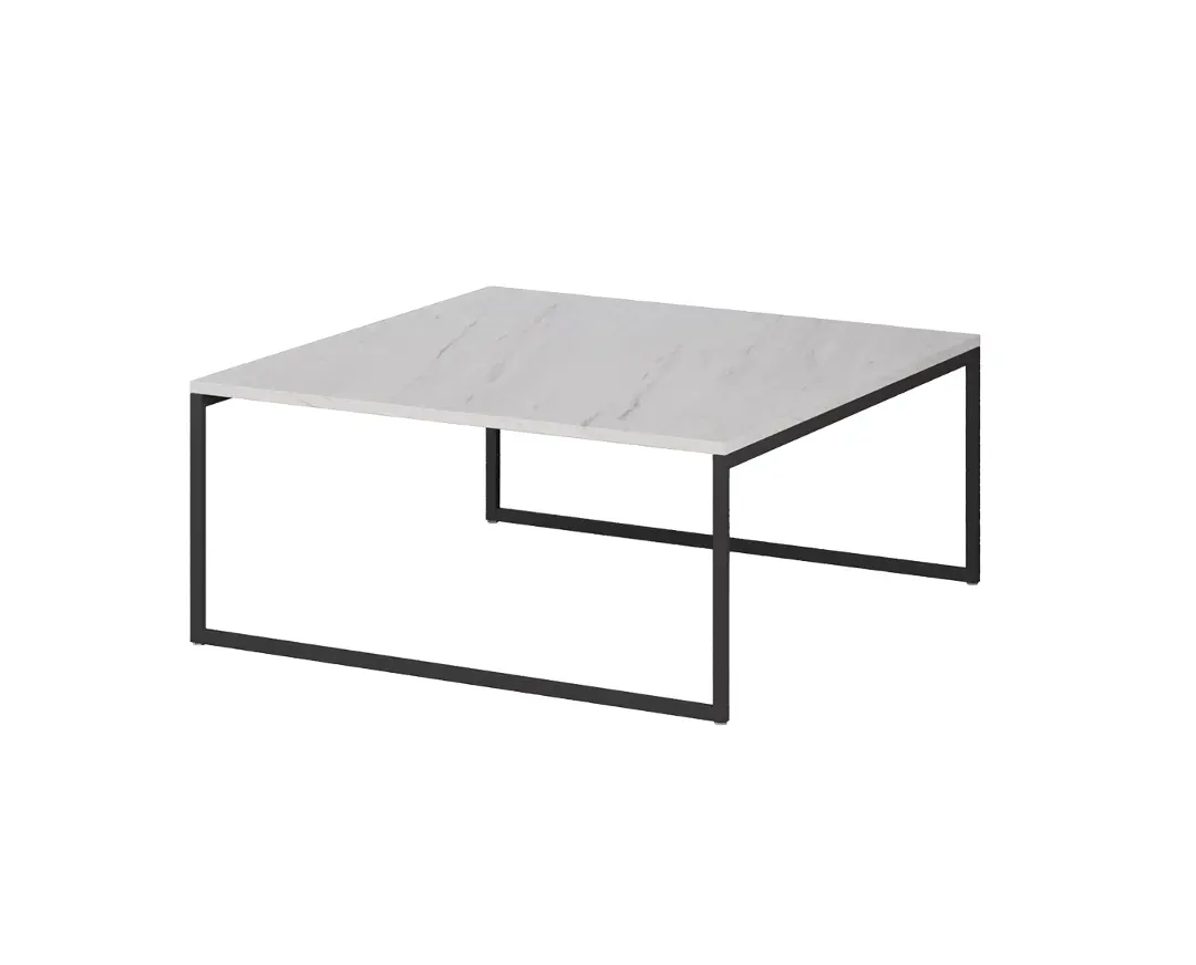 MATIS Klub sto Valencia 80×80 - Beli mermer