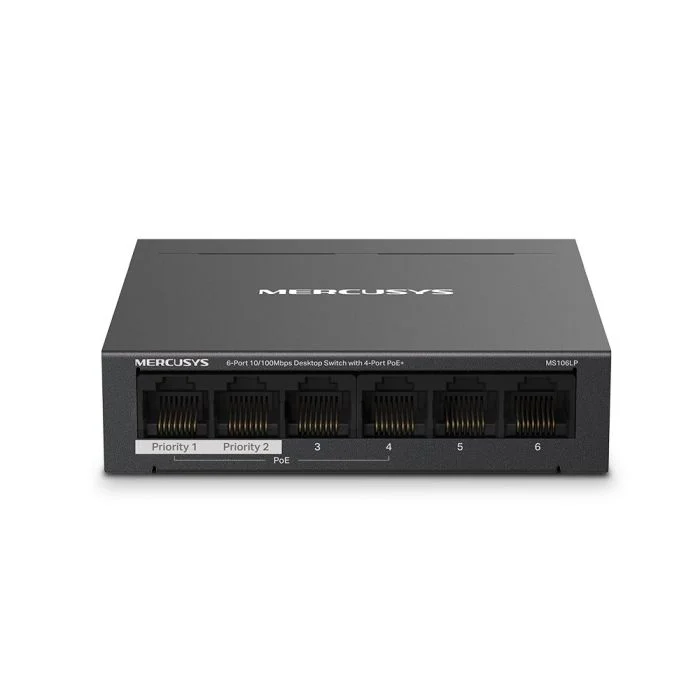 Mercusys MS106LP - 6-portni svič 10/100 sa 4 PoE+ porta