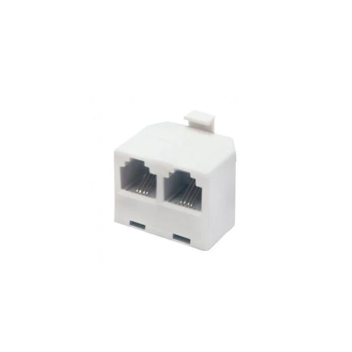 Telefonski razdelnik adapter 1x RJ11 m - 2x RJ11 f TS16-2/WH