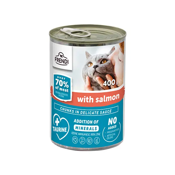 FRENDI Hrana za mačke, Losos, 400g