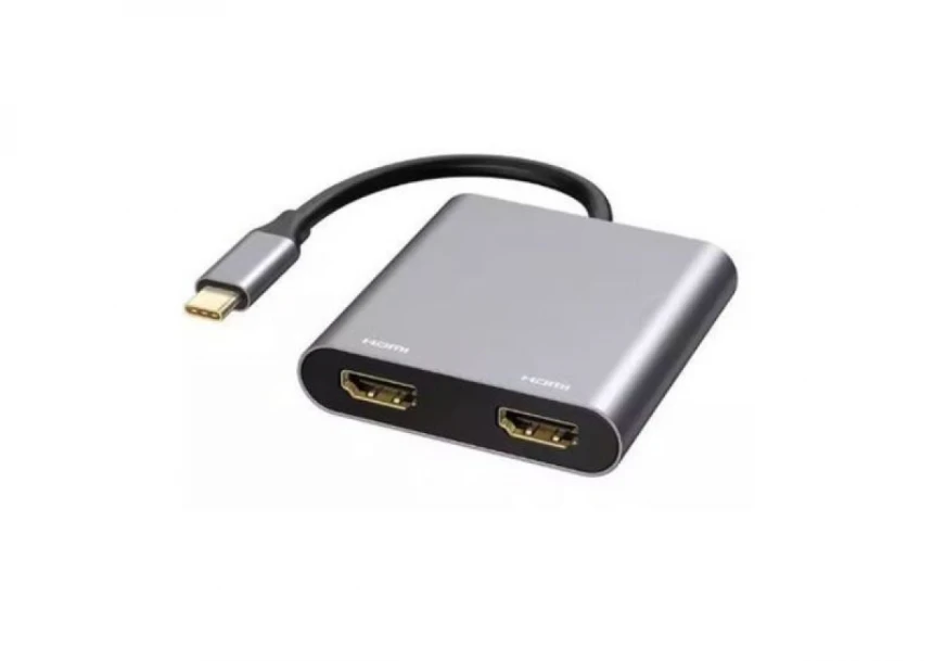 Adapter E-Green USB 3.1 tip C (M) - 2 x HDMI