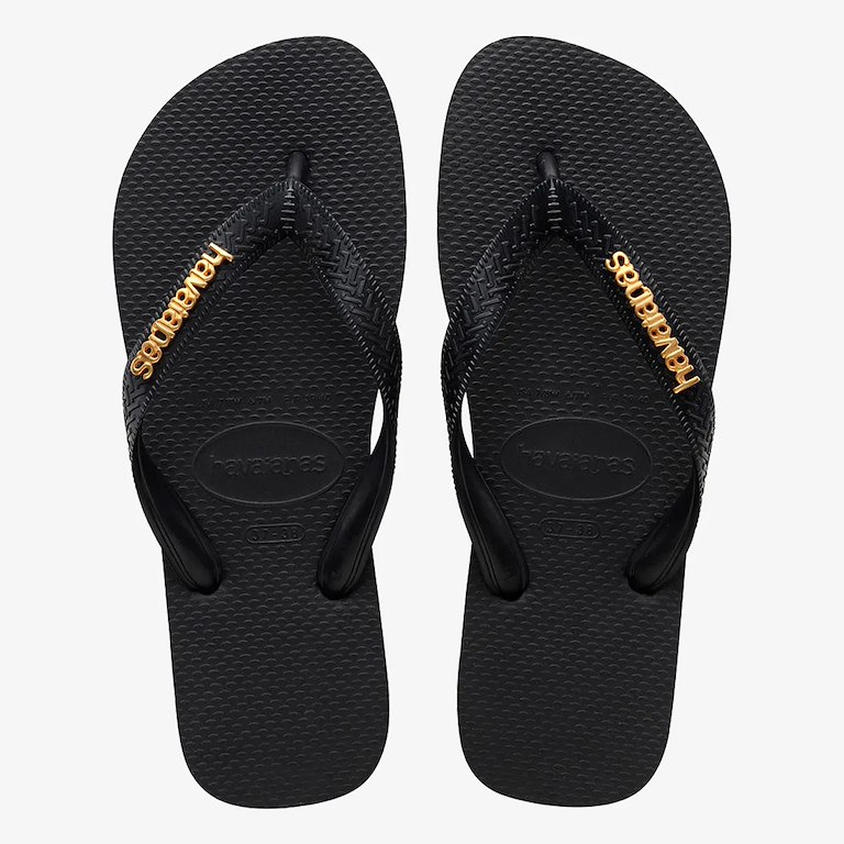 havaianas japanke top logo metallic