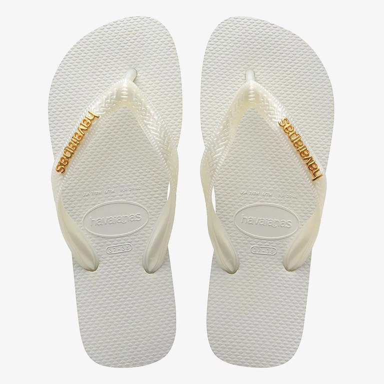 havaianas japanke top logo metallic