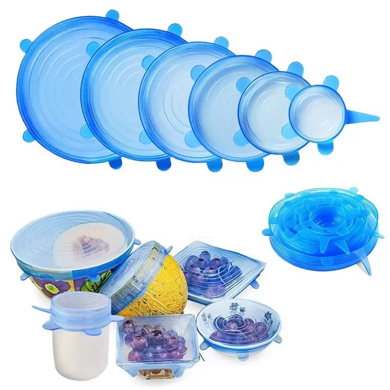 V2 Shop Set rastegljivih poklopci za svežu hranu, 6 komada