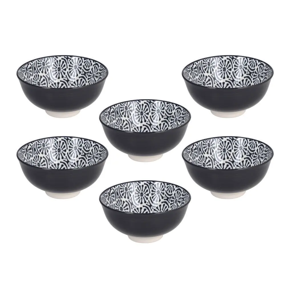 Tognana Set činija 12 cm, 6 komada, Crni