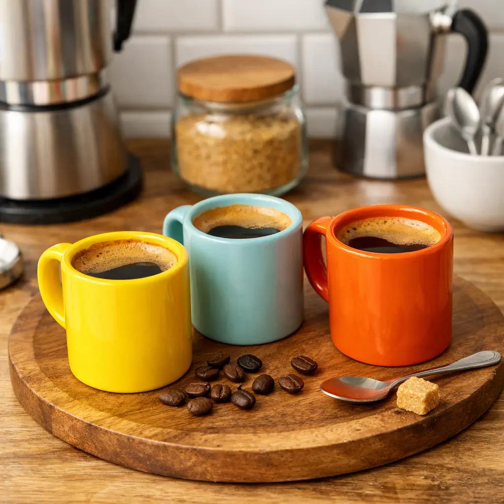 TEXELL Set keramičkih šolja Espresso 3/1 TCM-S377