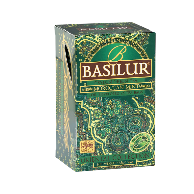 Basilur Moroccan Mint – Kolekcija Oriental 25×1.5g