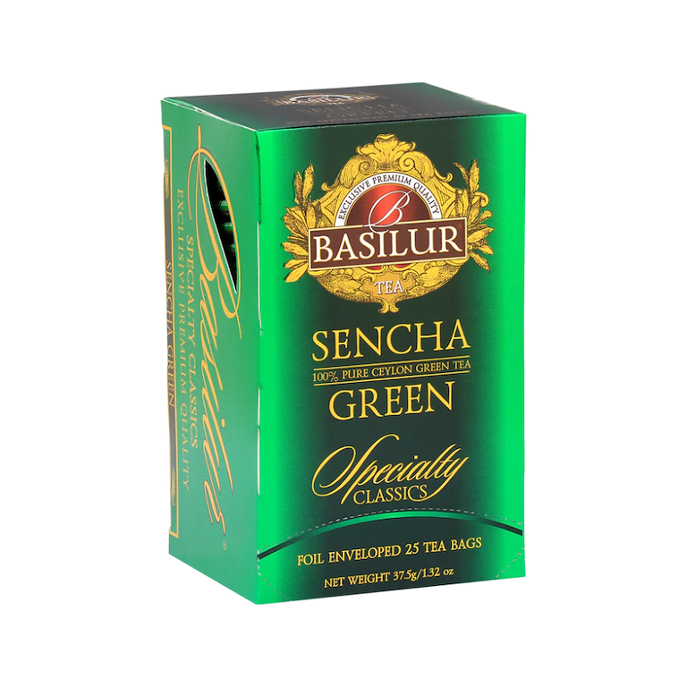 Basilur Sencha Green – Kolekcija Specialty Classics 25x2g