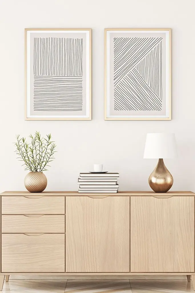 Wallity Uramljena slika Huhu2, 50x70 cm , 2 dela