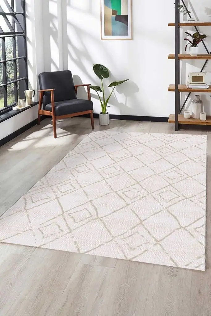 Conceptum Hypnose Tepih Akasya Ak002, 200x290 cm, Krem-beli