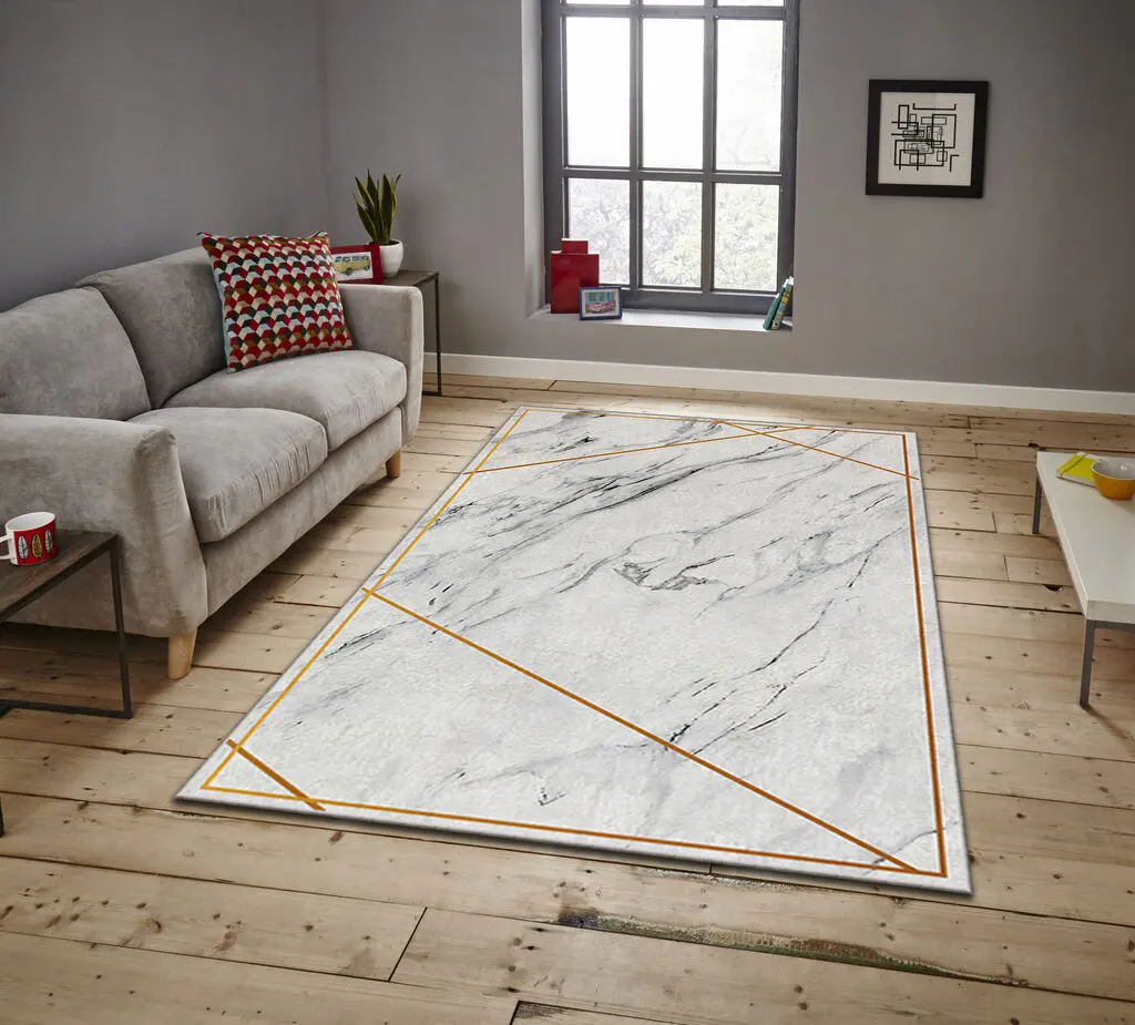 Conceptum Hypnose Tepih Asr Crpt-89, Pravougaoni, 100 x 180 cm, Svetlosivi