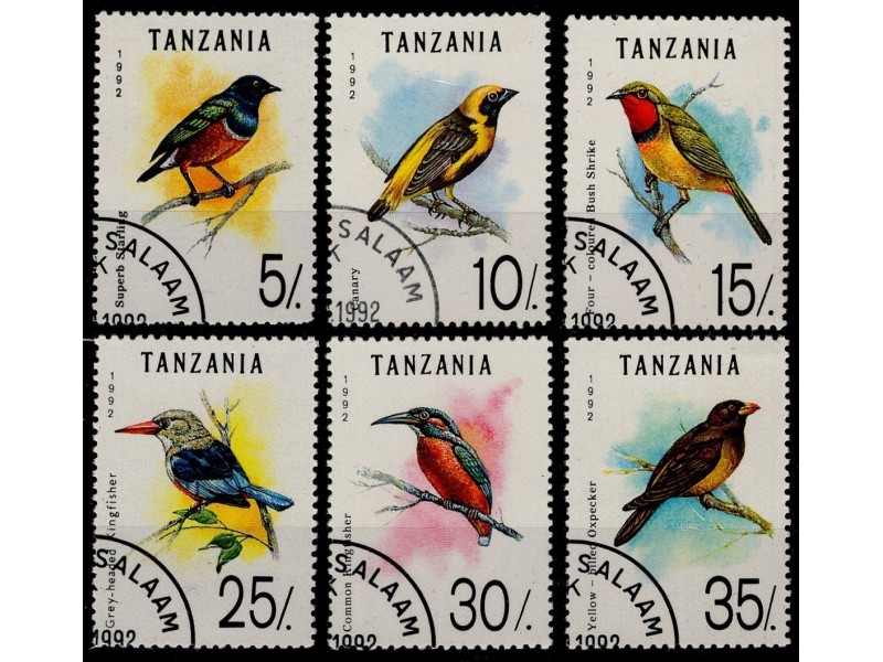 Tanzanija, ptice, 1992, overene