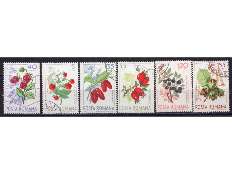 274 - Rumunija - Flora - Voće - žigosane marke