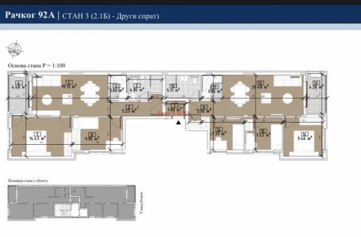 NOVI SAD - PETROVARADIN - 120.32 m2