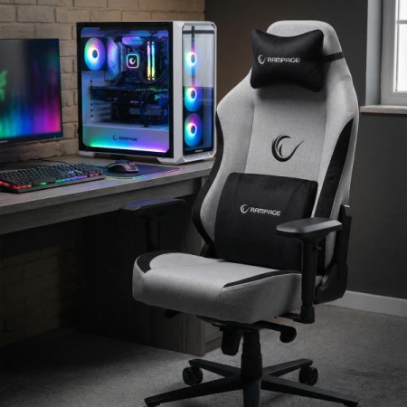 Stolica gaming Rampage KL-R72 WOOF High Level sivocrna 37871