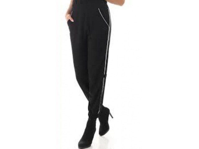 LEGEND sportske pamučne pantalone sa srebrnom nitom - S