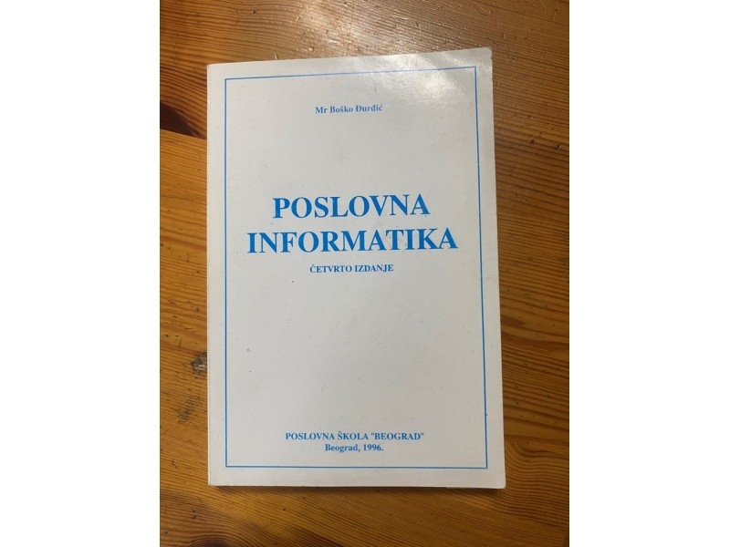 POSLOVNA INFORMATIKA
