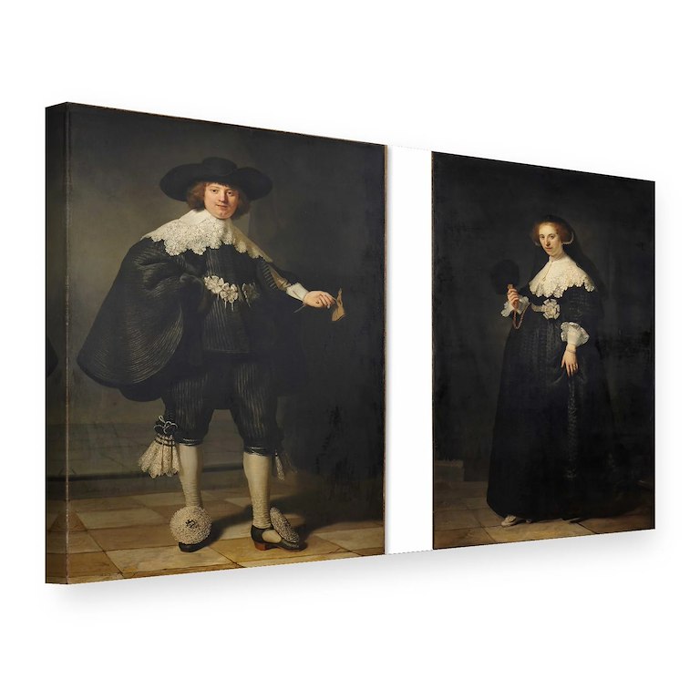 SLIKA NA PLATNU PORTRETI MARTENA SOLMANSA I OPJEN KOPIT – REMBRANT