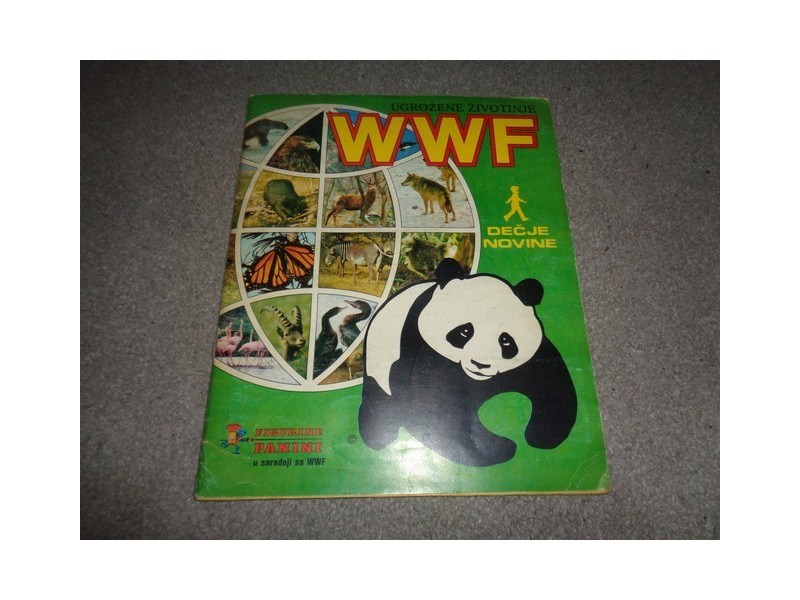 WWF UGROŽENE ŽIVOTINJE - ALBUM SA SLIČICAMA - PUN