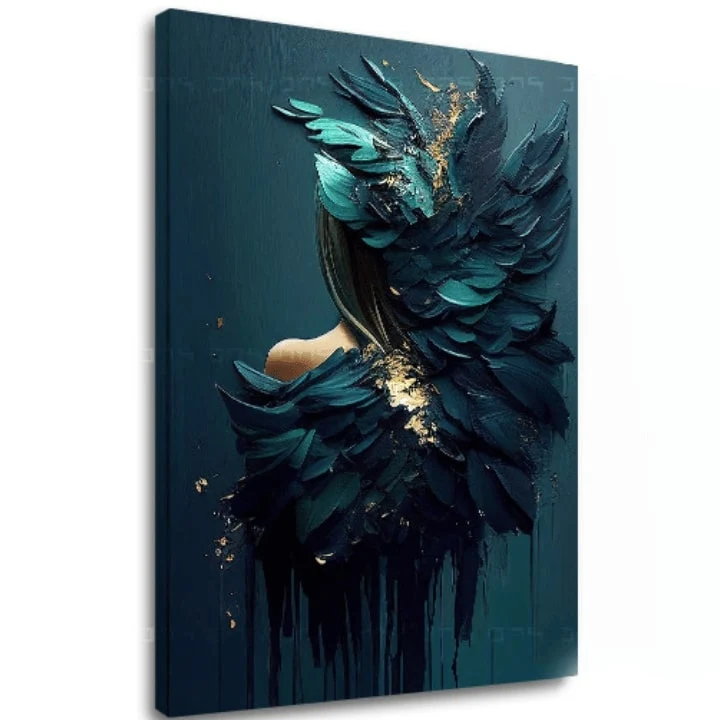 Moderne Slike Na Platnu - Feminine Touch Of Angelic Beauty