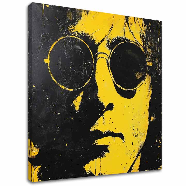 Image JOHN LENNON - Žuti Odraz Stvarnosti | Dovršeno Rukom Umetnika