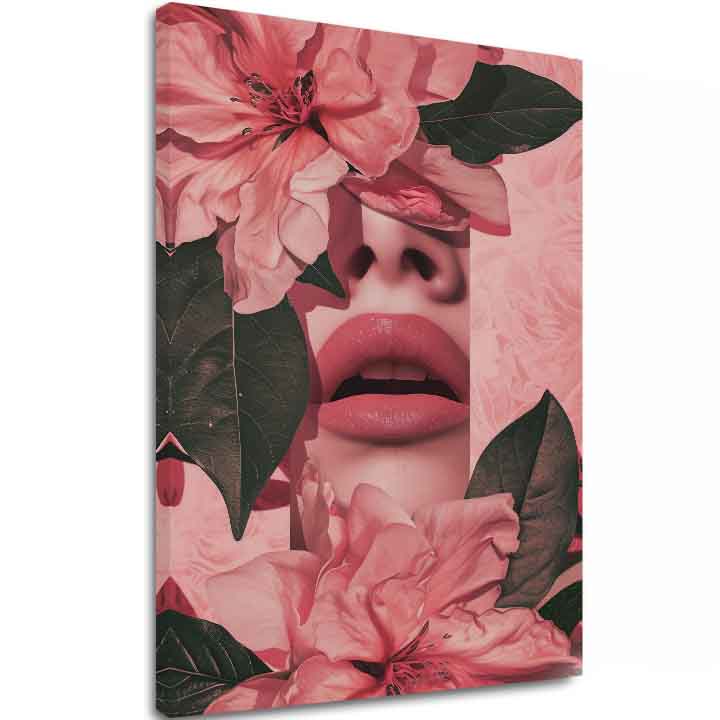 Image FLORAL LIPS | Italian Canvas