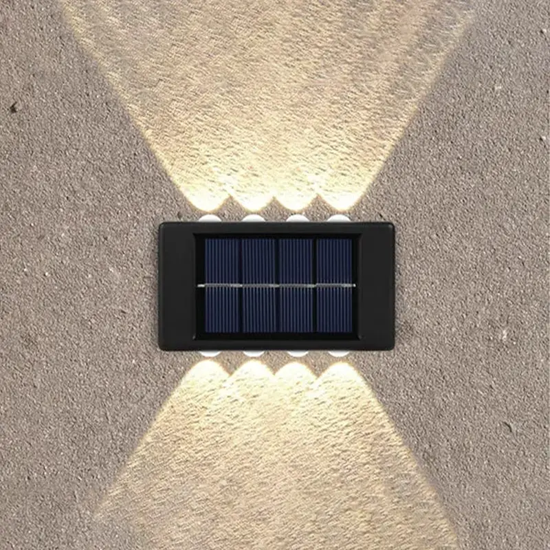 LED solarna zidna lampa sa 8 LED dioda - automatsko osvetljenje bez struje!