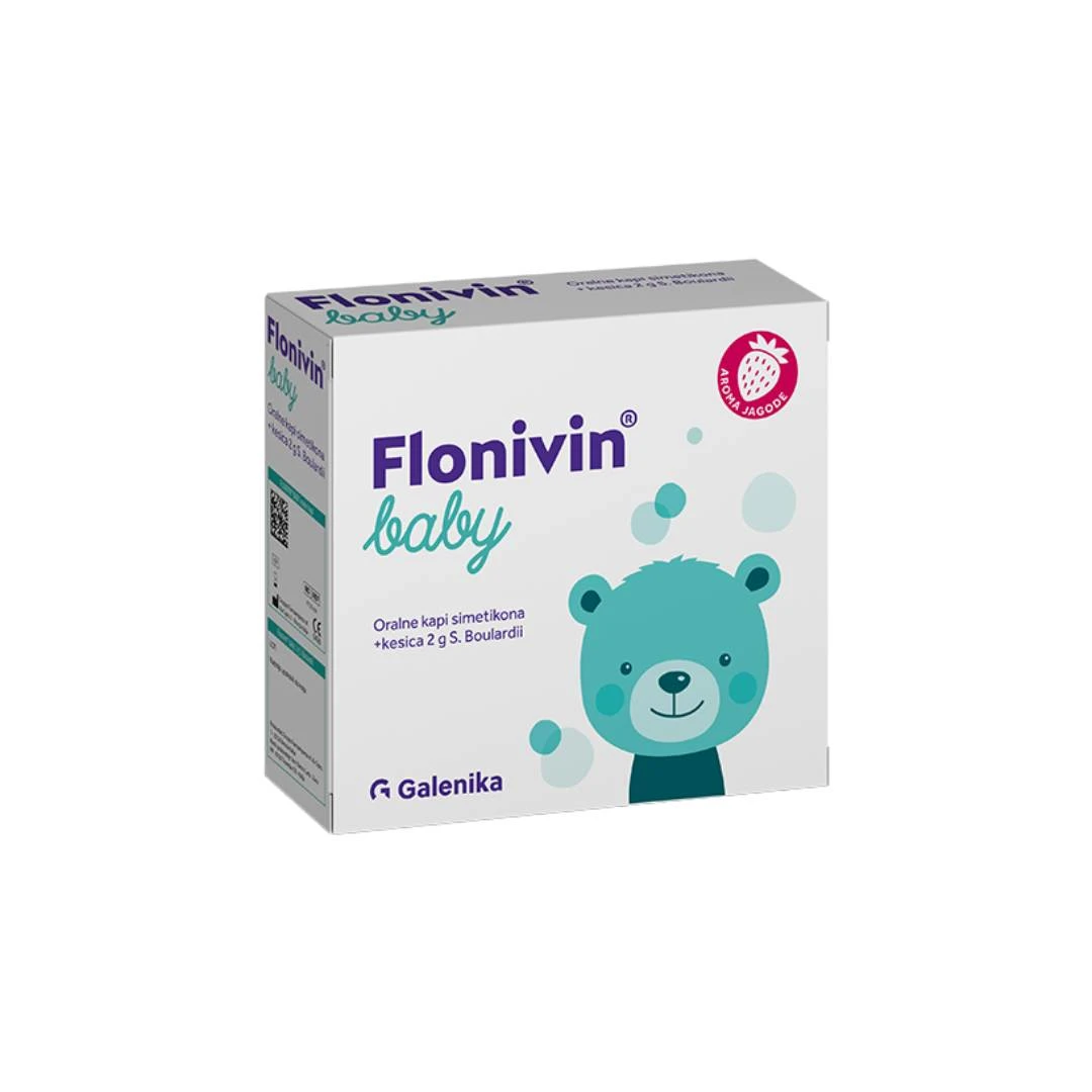 Galenika Flonivin® Baby Oralne Kapi 20 mL i Kesica 2 g S.Boulardii