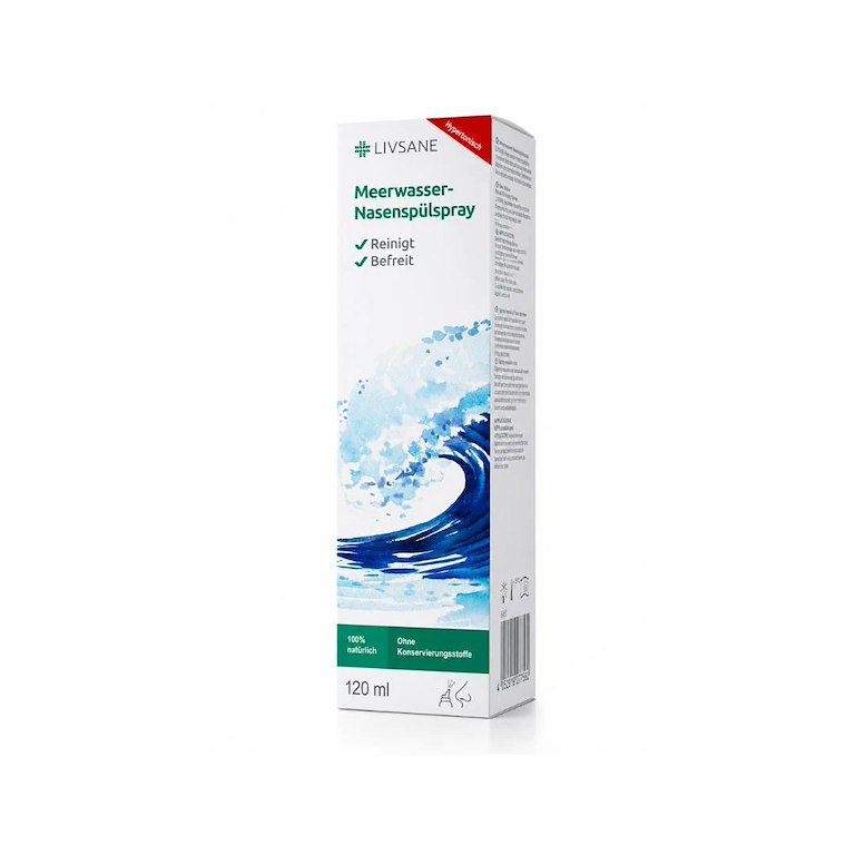 LIVSANE Hypertonic Sea Water Nasal Spray - Hipertonični Sprej za Nos 120 mL