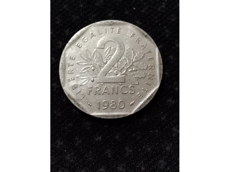 2 franka 1980 francuska