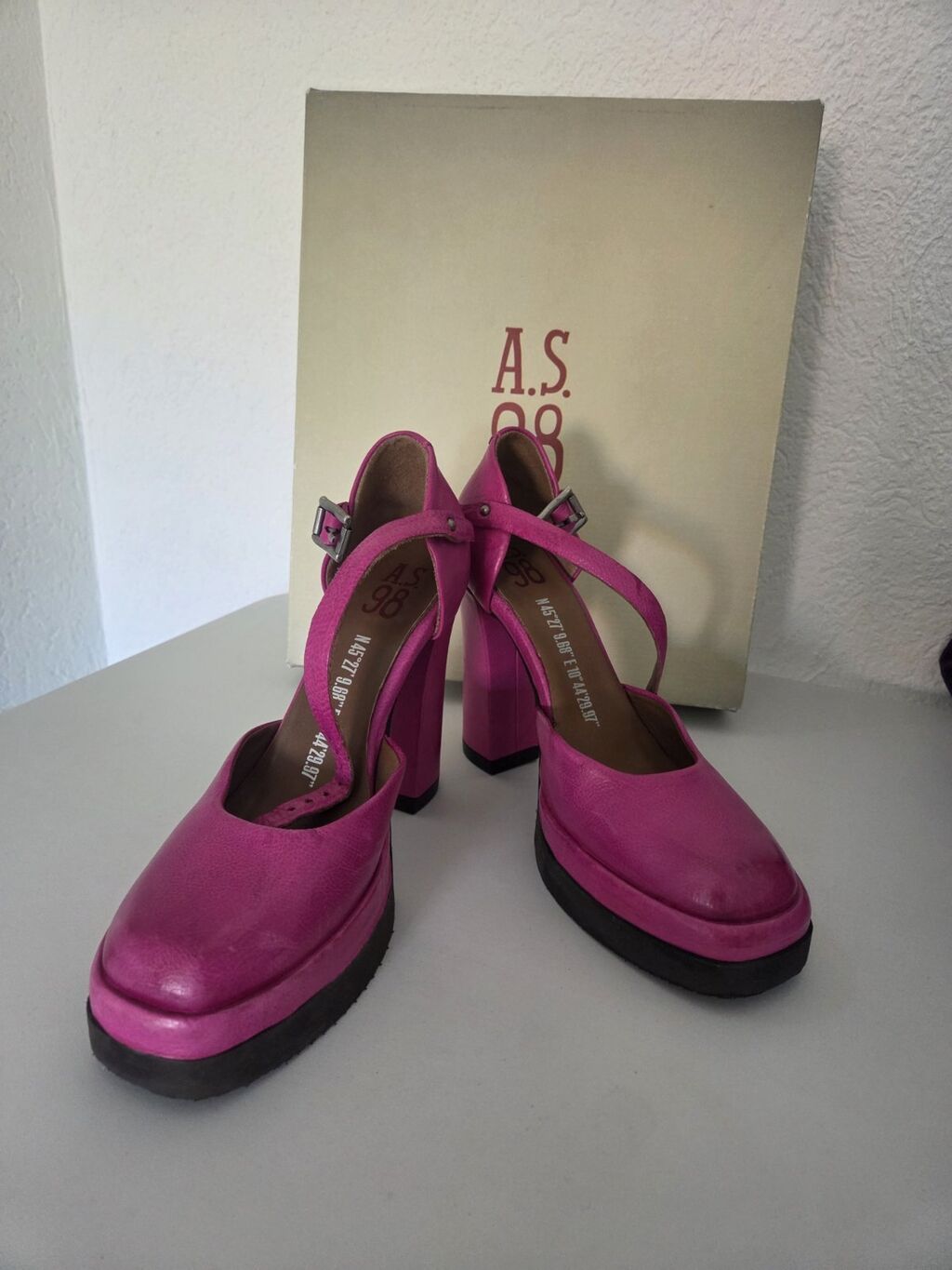 A.S.98 ženske cipele na štiklu – roze - Brend: A.S.98 (kutija