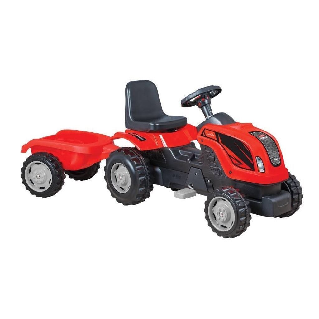 Dečiji traktor na pedale sa prikolicom - Tip: traktor na pedale za