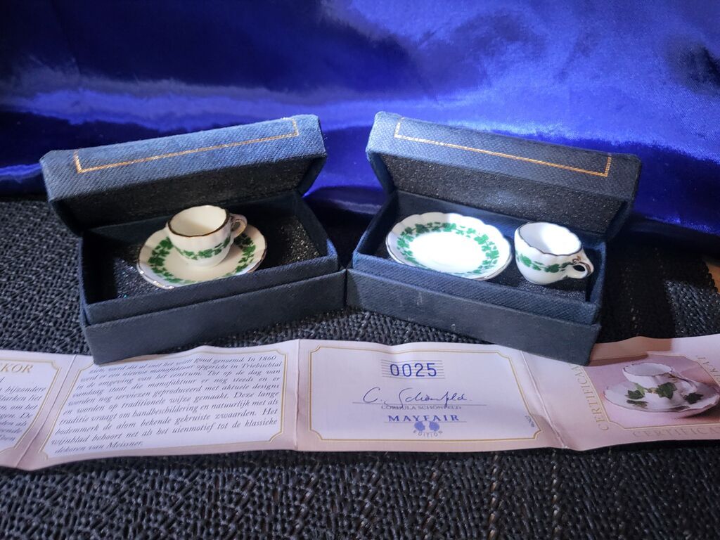 Porcelanske minijature Meissen stil Mayfair Edition iz 90ih. Sve o