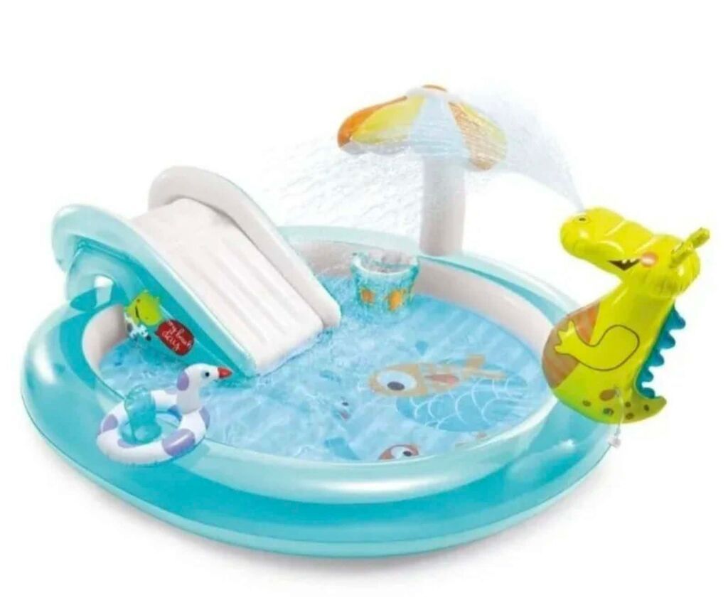   ️ Intex dečiji bazen sa toboganom – Wet Set Collection Uživajte u