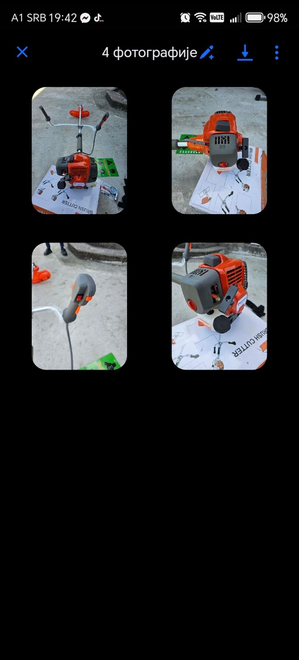 Benzinska trimer-kosa (brush cutter) - Motor: dvotaktni benzinski