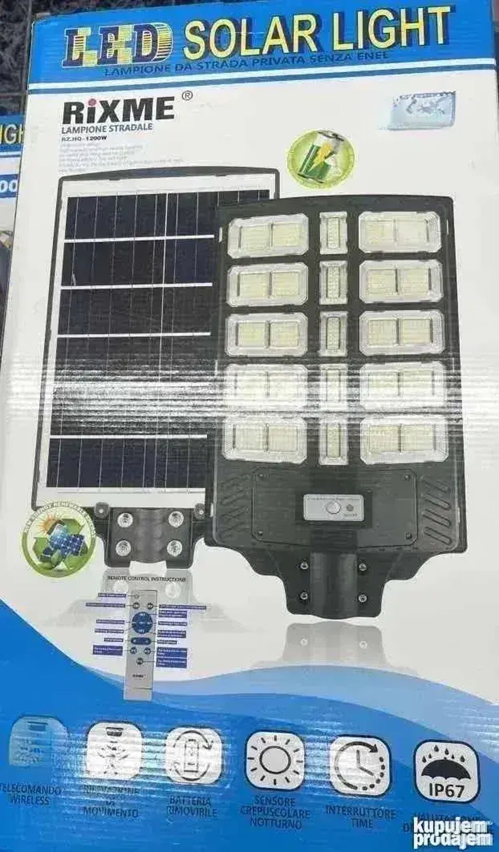 Solarni LED Reflektor – 500 W Pouzdano i ekološko rešenje za uličnu